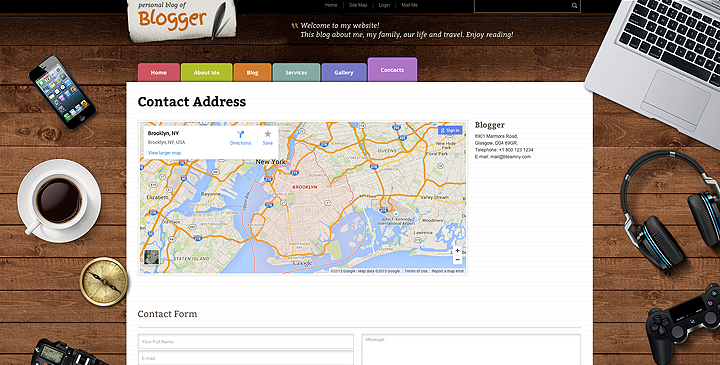 Blogger - Free WordPress Theme (template) | Gridgum